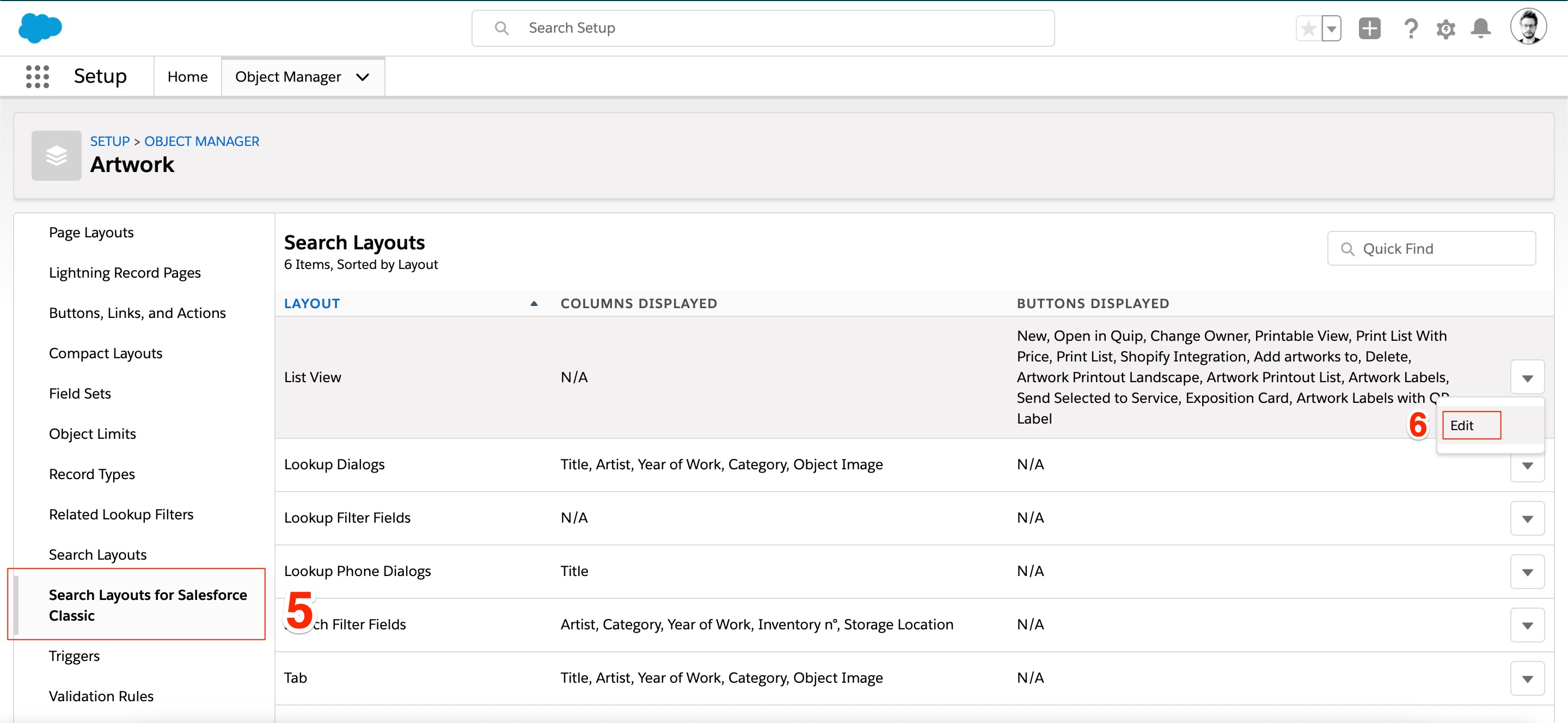 Show/Hide Buttons in List Views