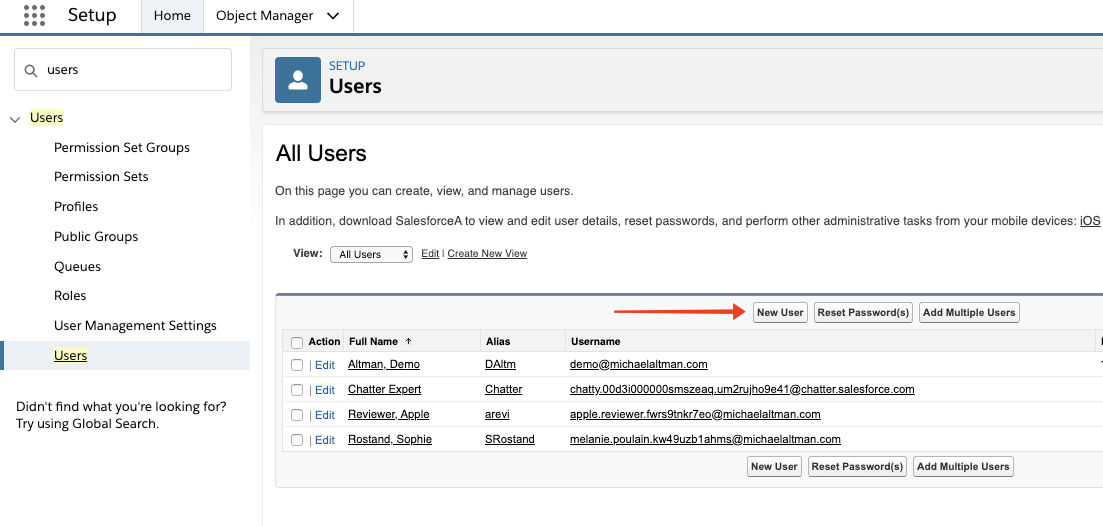 Creating/Replacing/Unsubscribing Users