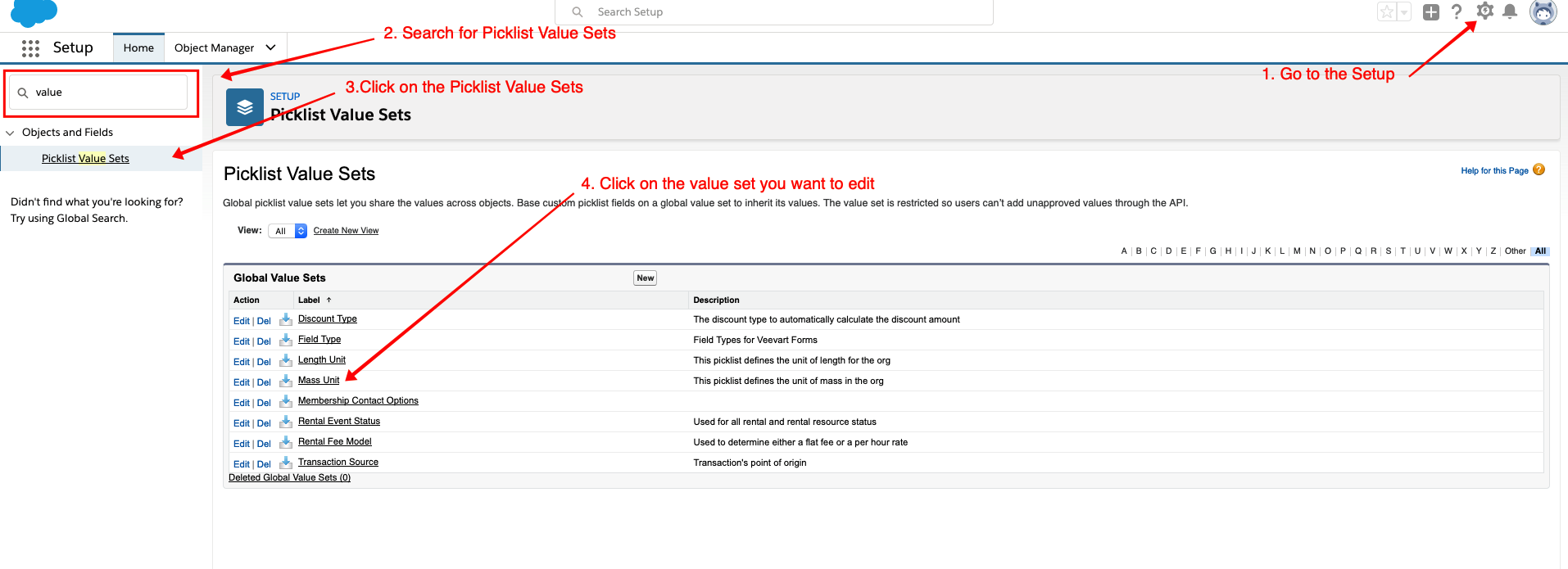 How to modify the values within a picklist field