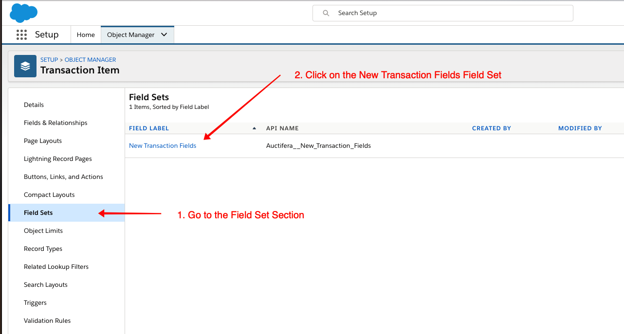 Invoice Fields Setup