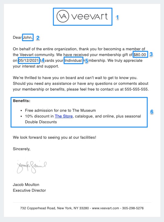 General Membership Letter - Email