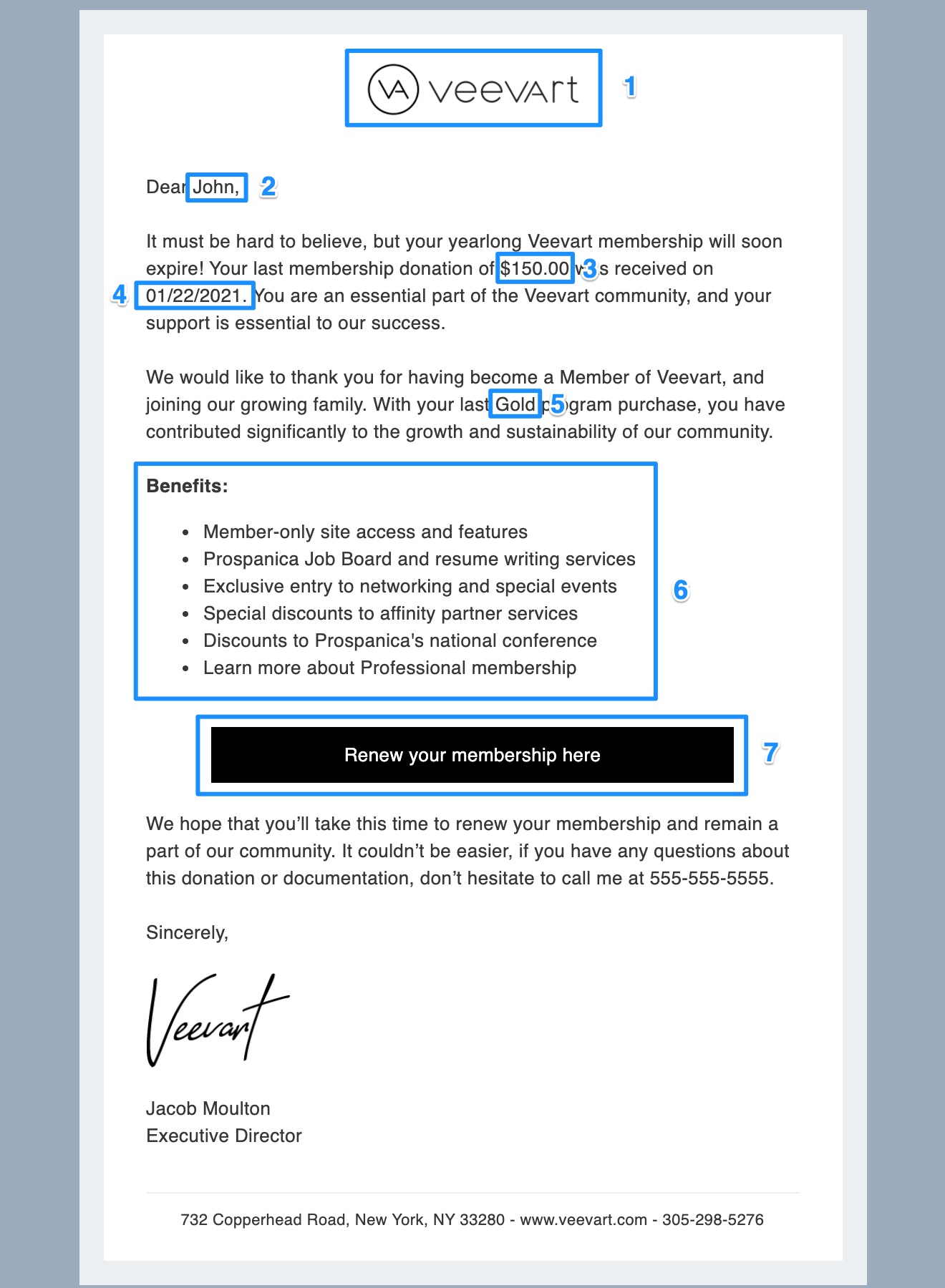 Membership Expiration Reminders - Email