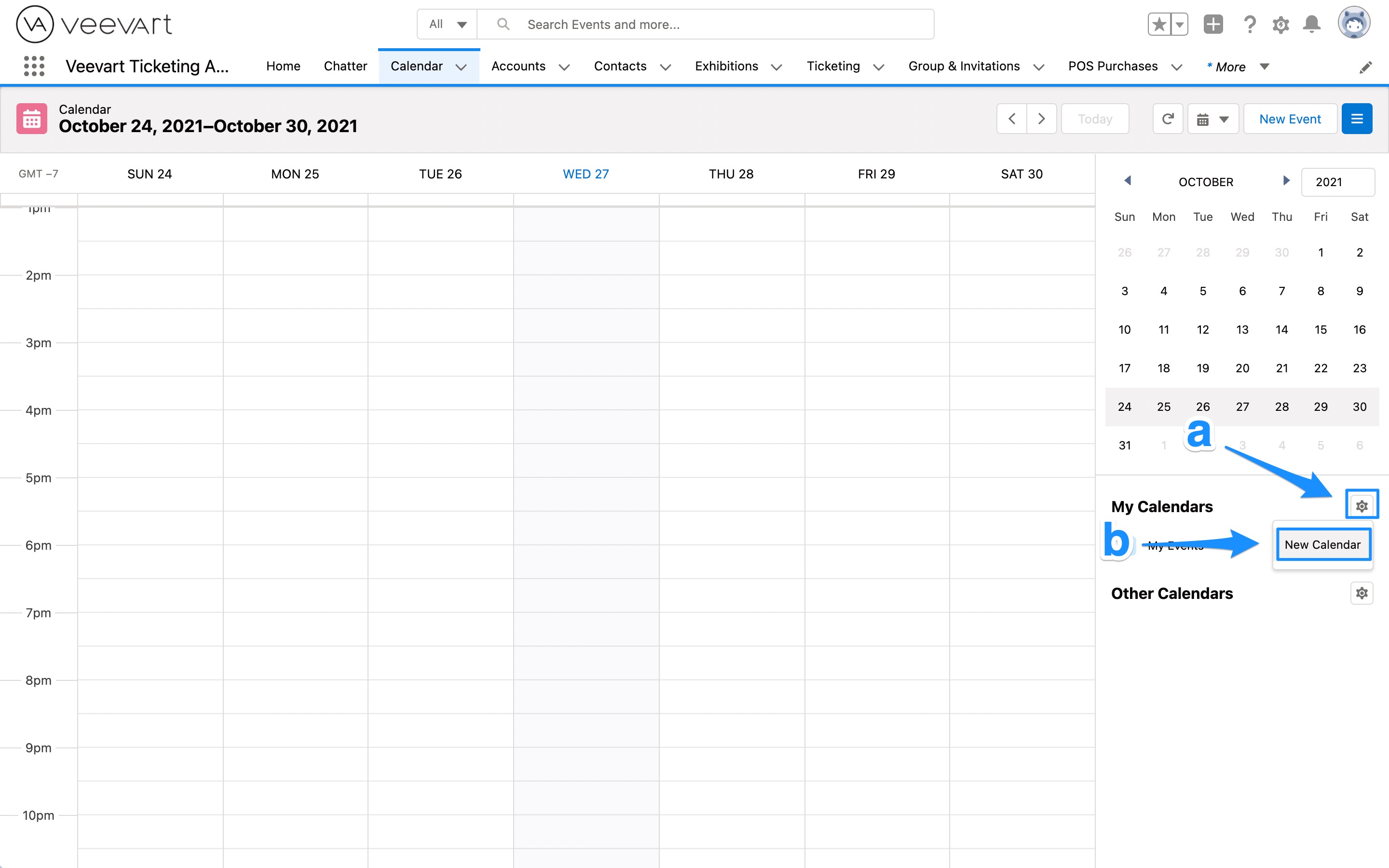How to create a Salesforce Calendar to see my Rental Resources Locations