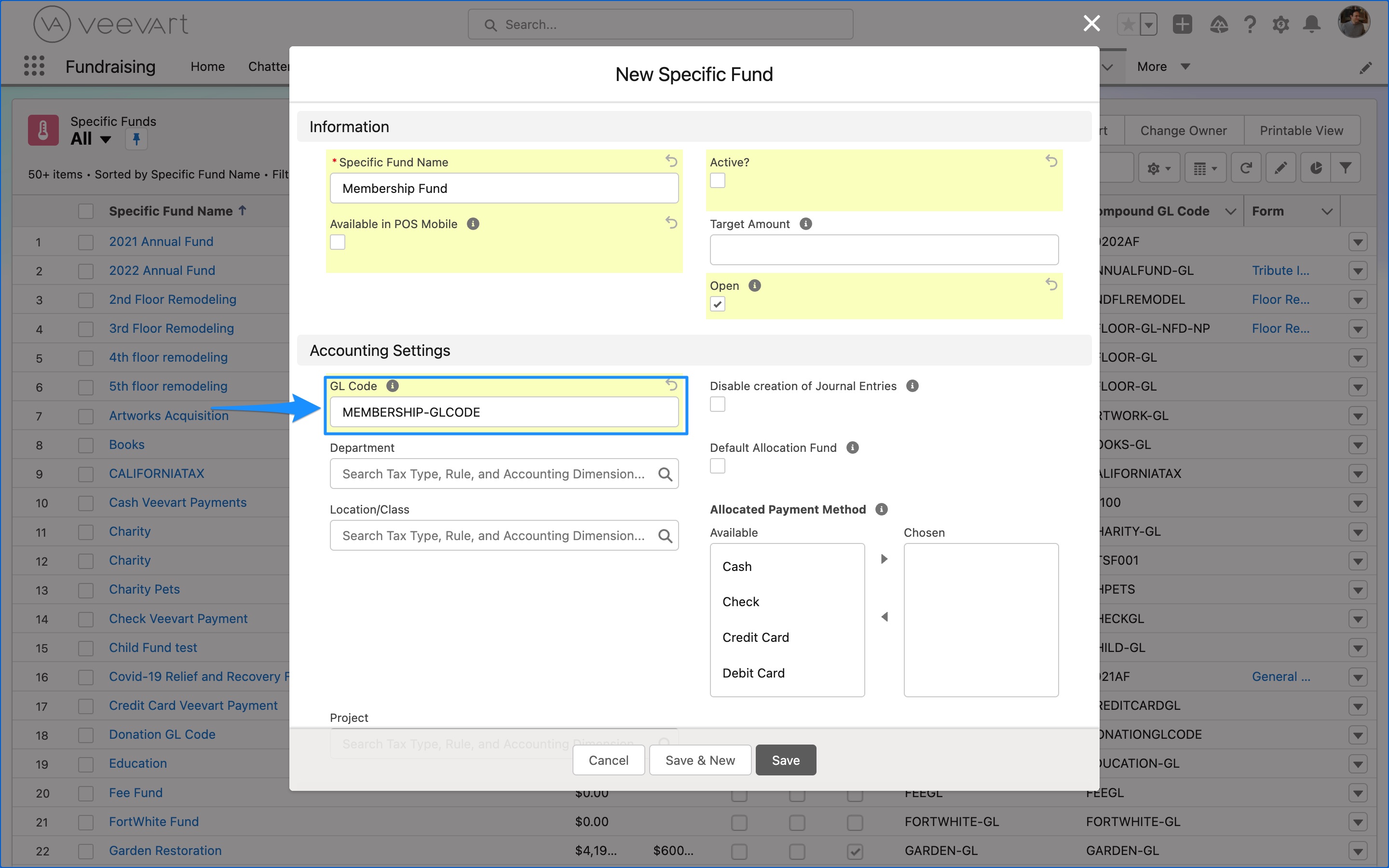 How to set up accounting codes for a Membership Program