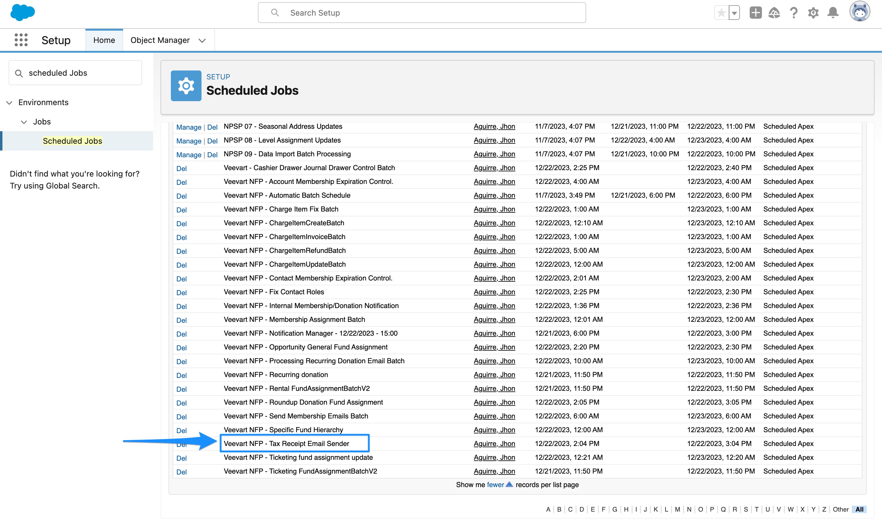 How to set up automatic sending of Tax Receipts