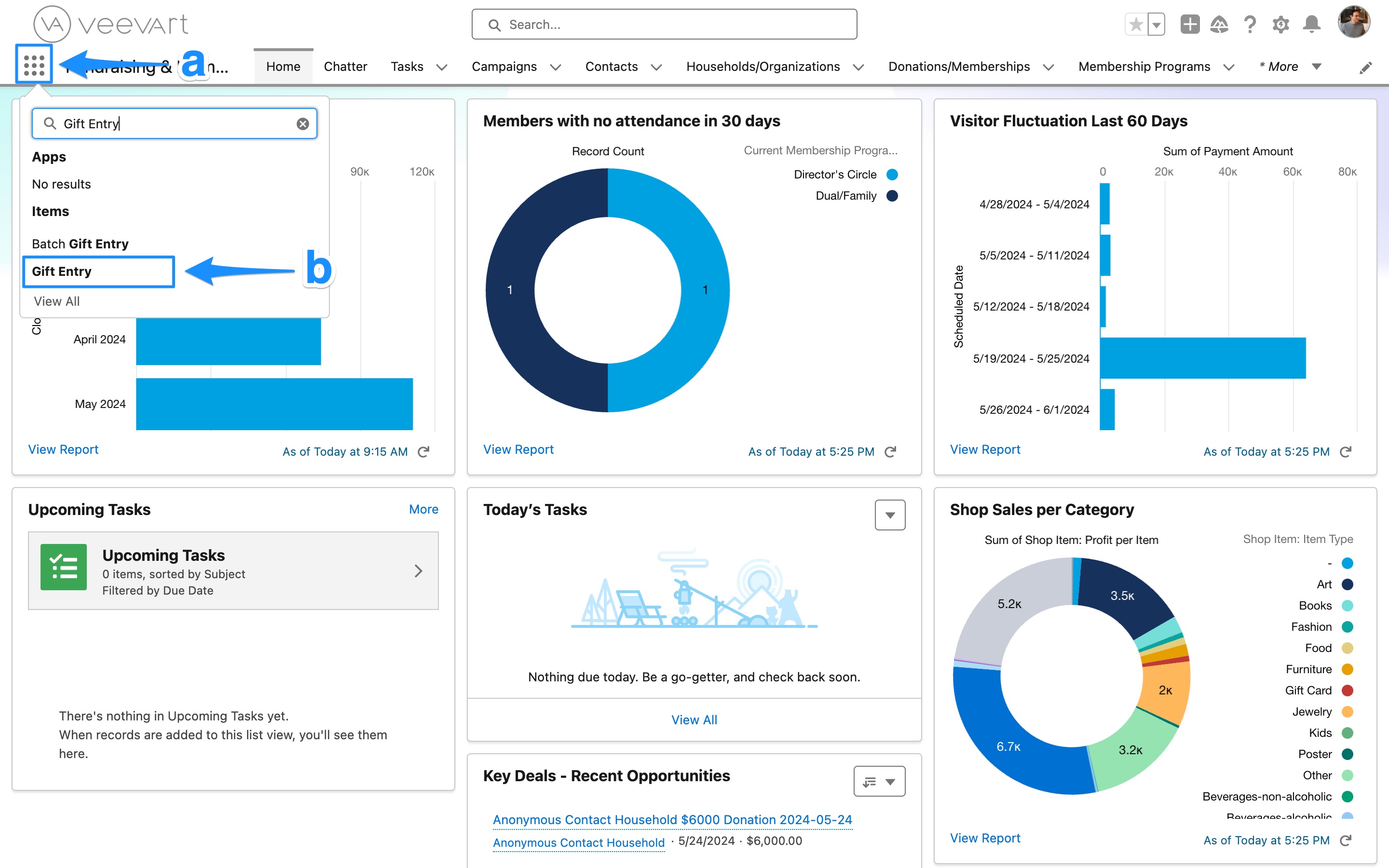 How to create a Gift Batch to process Membership Opportunities?