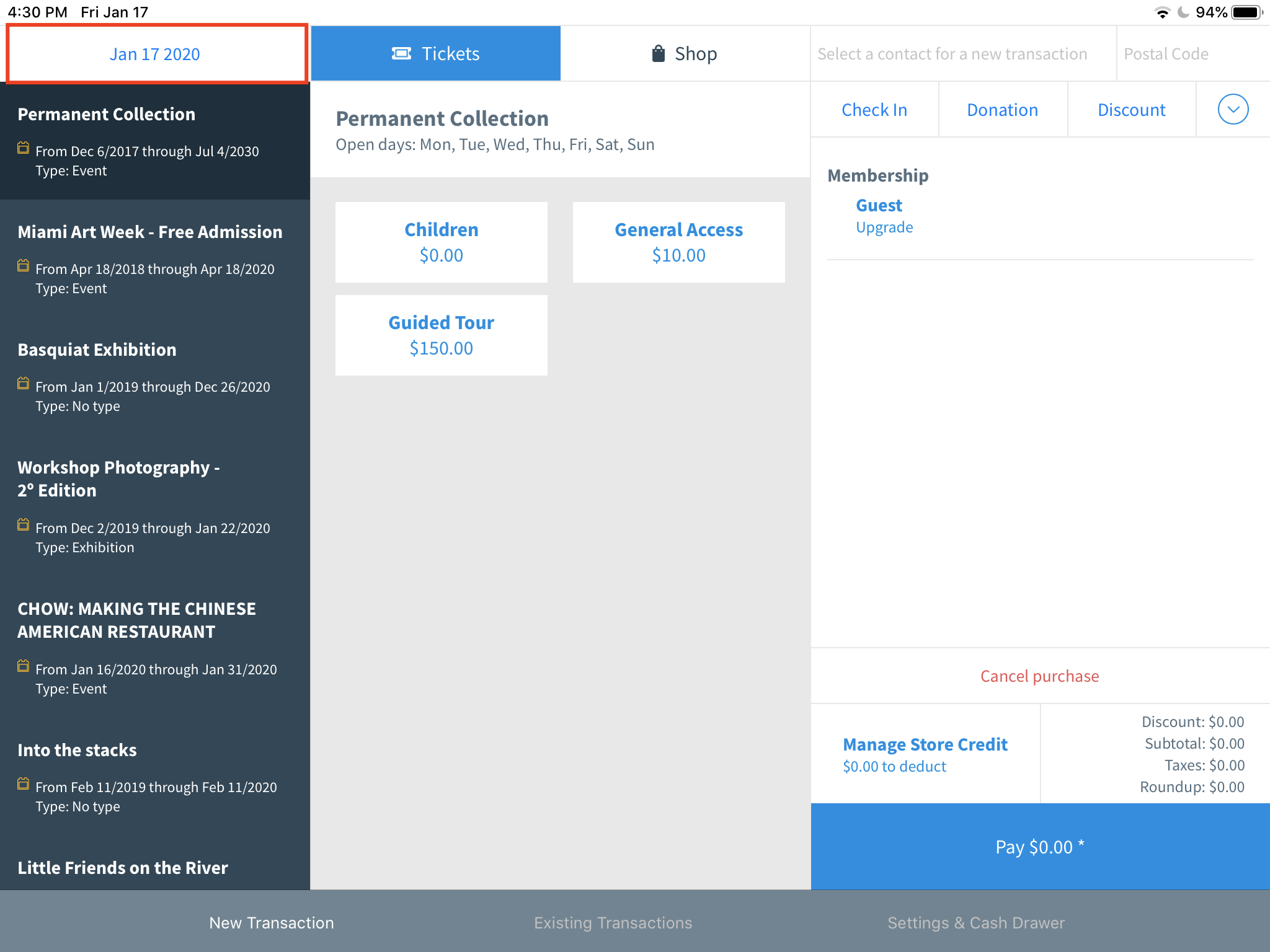 How to Sell Tickets in POS Mobile